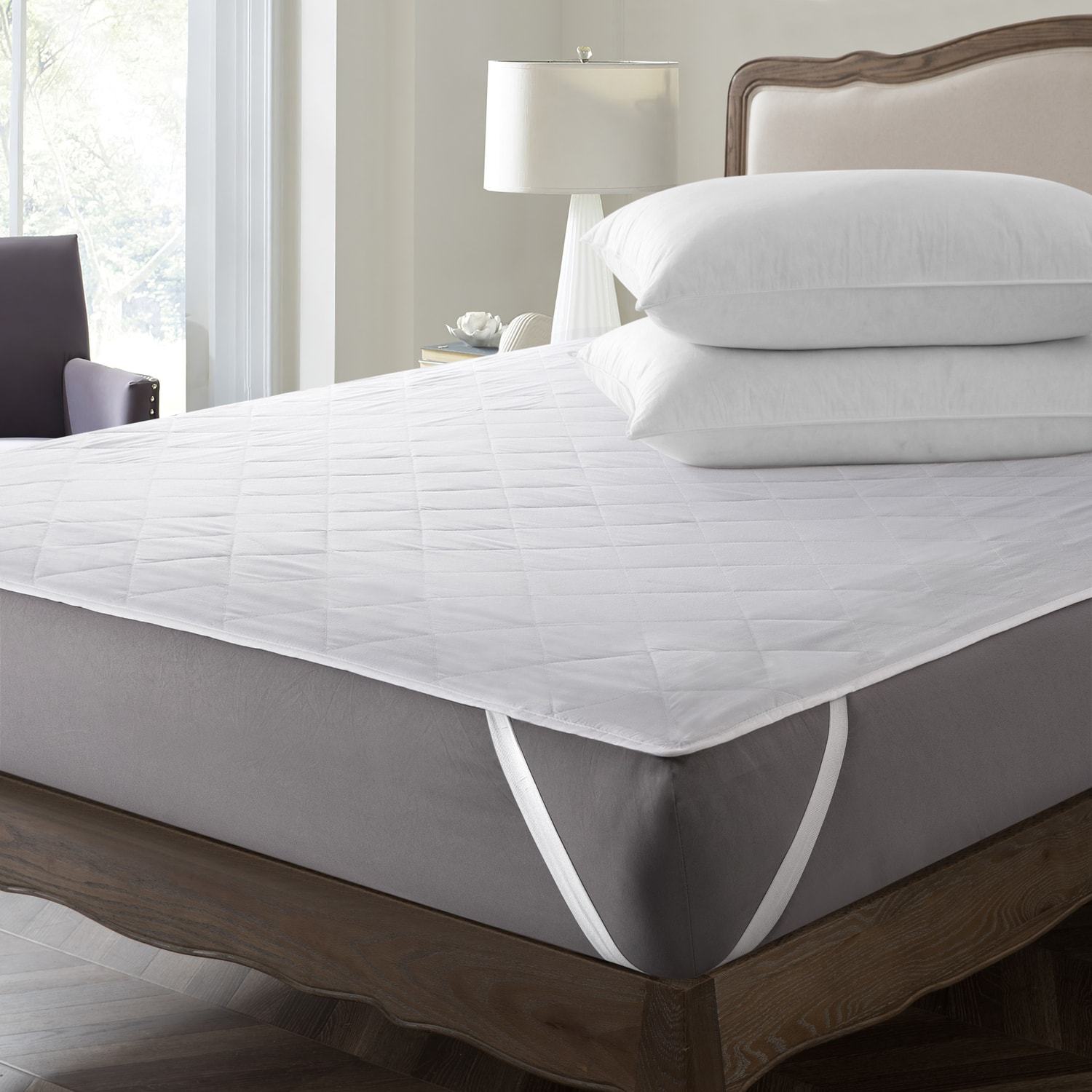 1 Surmatelas Silicon 2 Oreillers Cadeaux Prestirama Literie